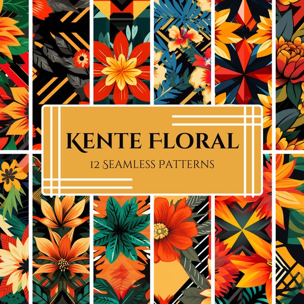 Kente Digital Paper - Etsy