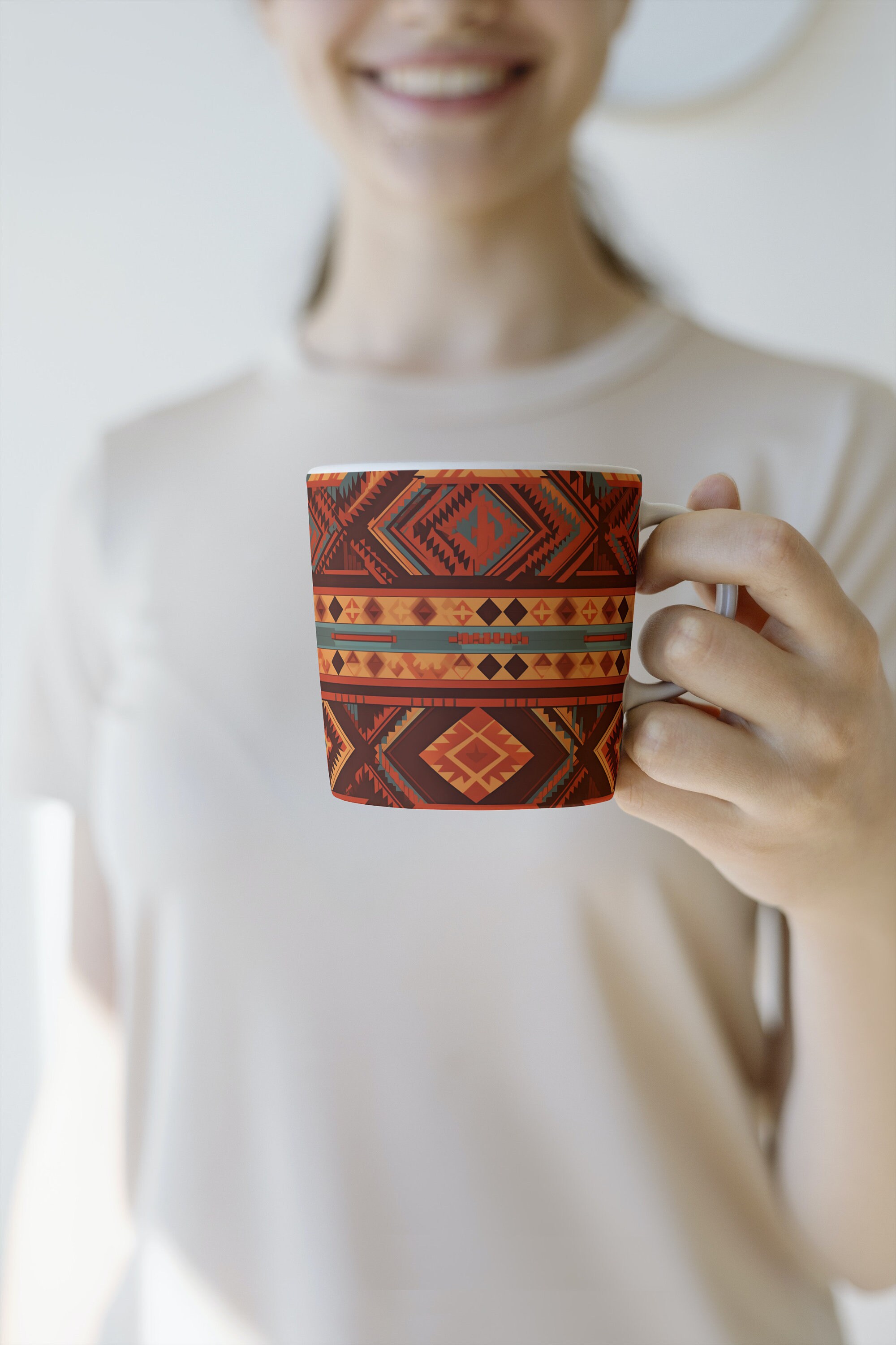 Native American Inspired Digital Patterns Pack Earthy Geometric Designs ...