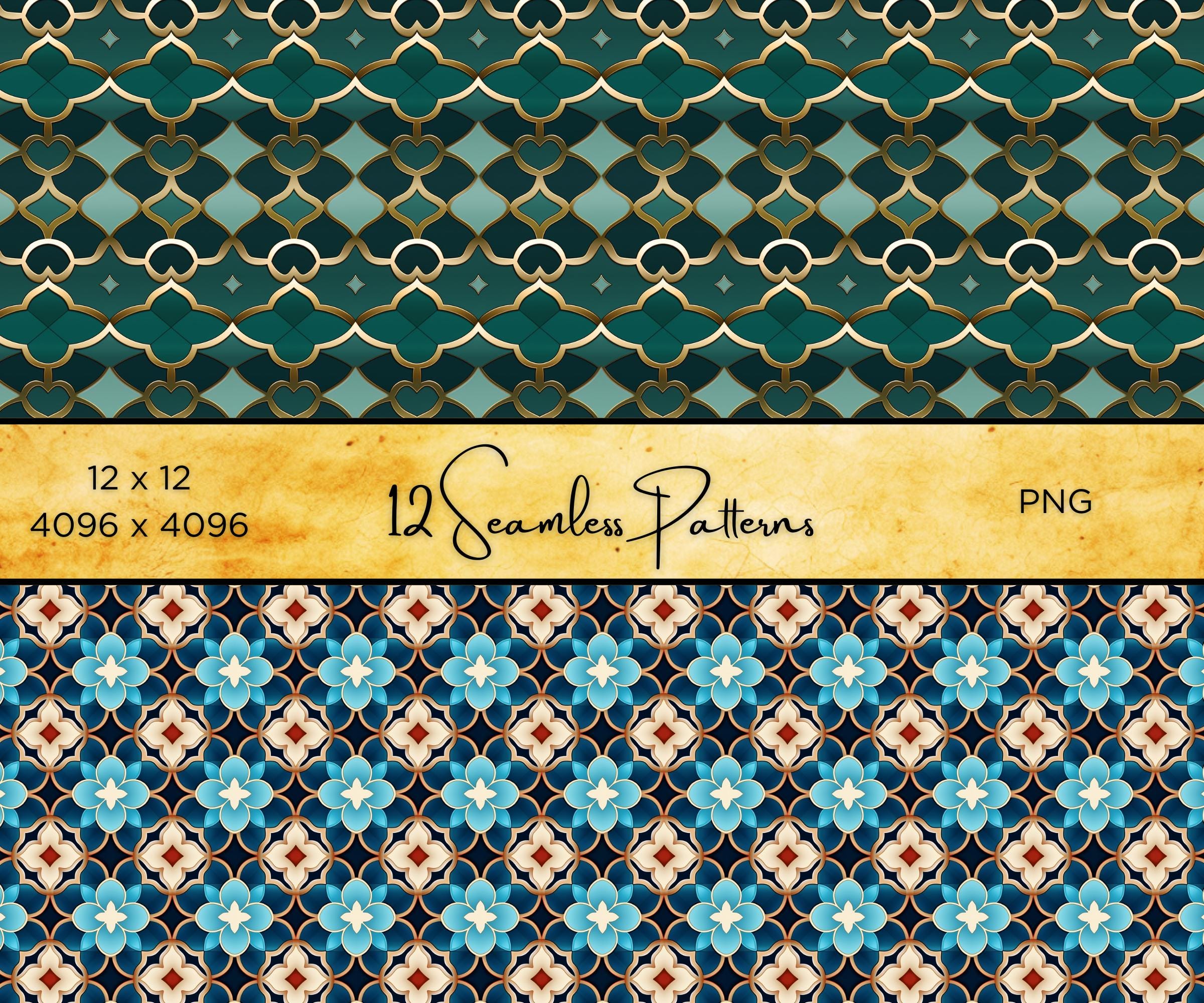 Moroccan Quatrefoil Digital Patterns: Elegant Arabesque Designs for ...