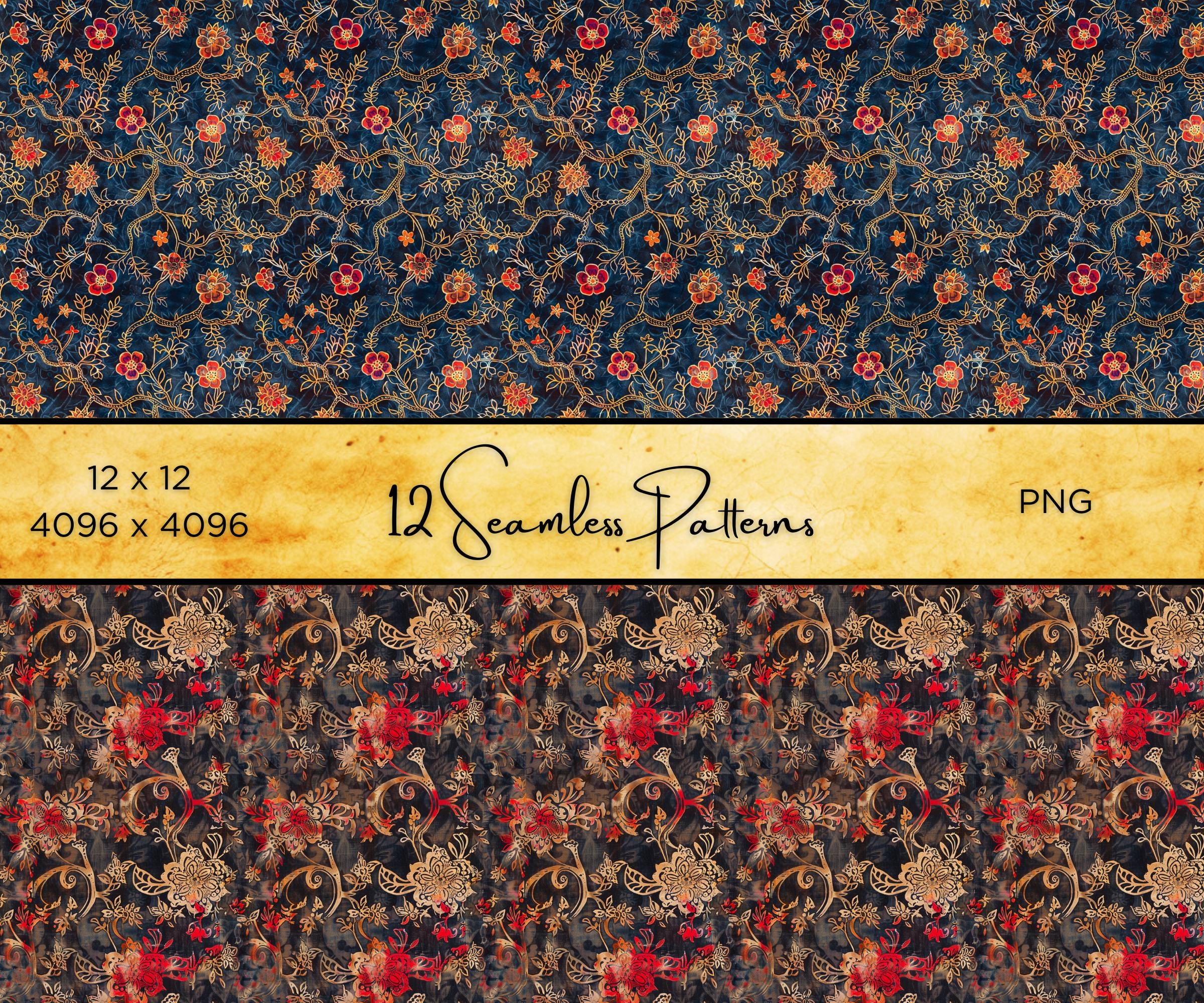 Southeast Asian Batik Digital Pattern Pack - Wax-resist Technique ...