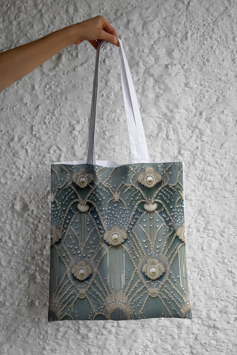 Flapper Elegance: Art Deco Patterns, Beaded Fringes & Fan Motifs on ...