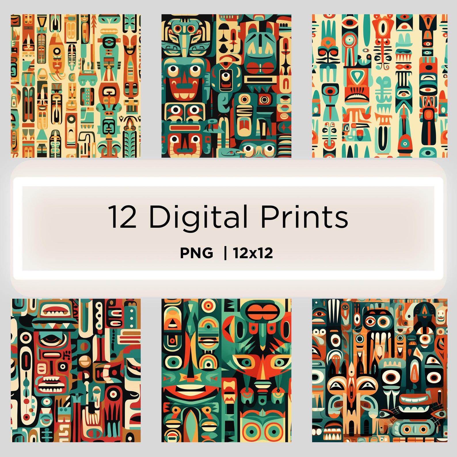 Indigenous Totem Pole Meets Picasso - 12 Cubist-tribal Patterns in PNG ...