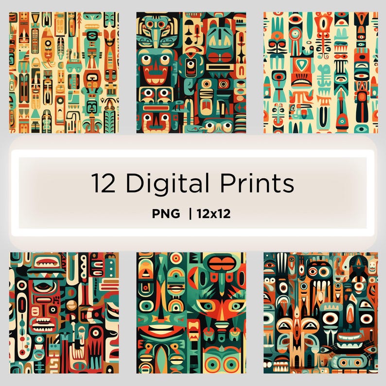 Indigenous Totem Pole Meets Picasso - 12 Cubist-tribal Patterns in PNG ...