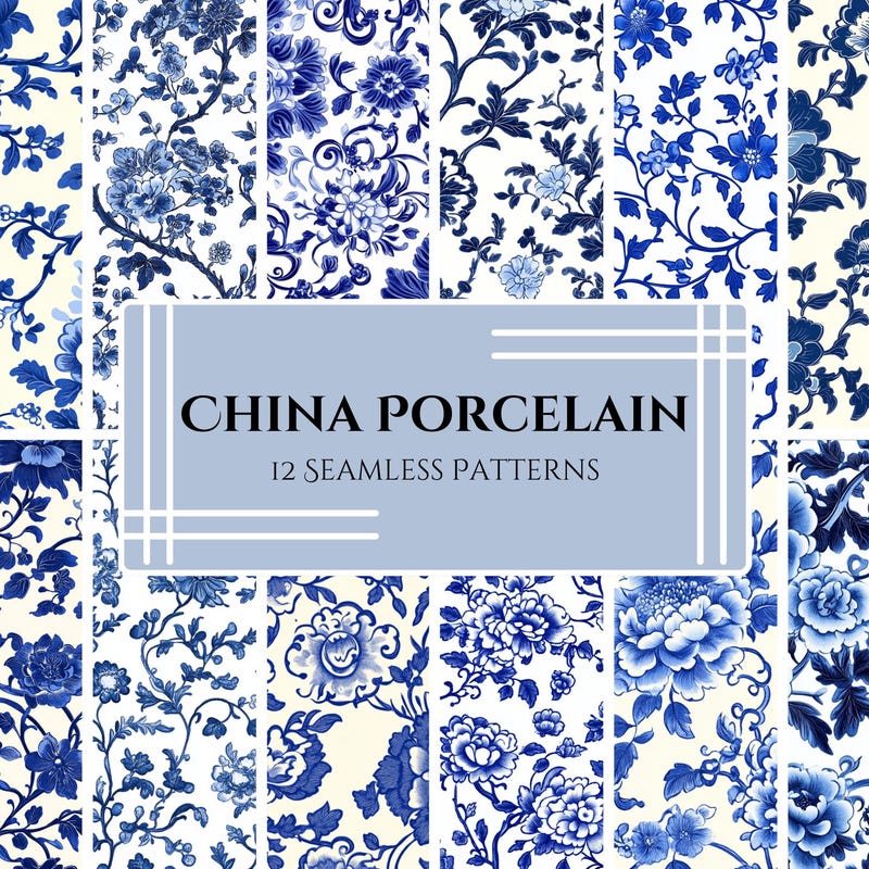 Blue and White Porcelain - Etsy