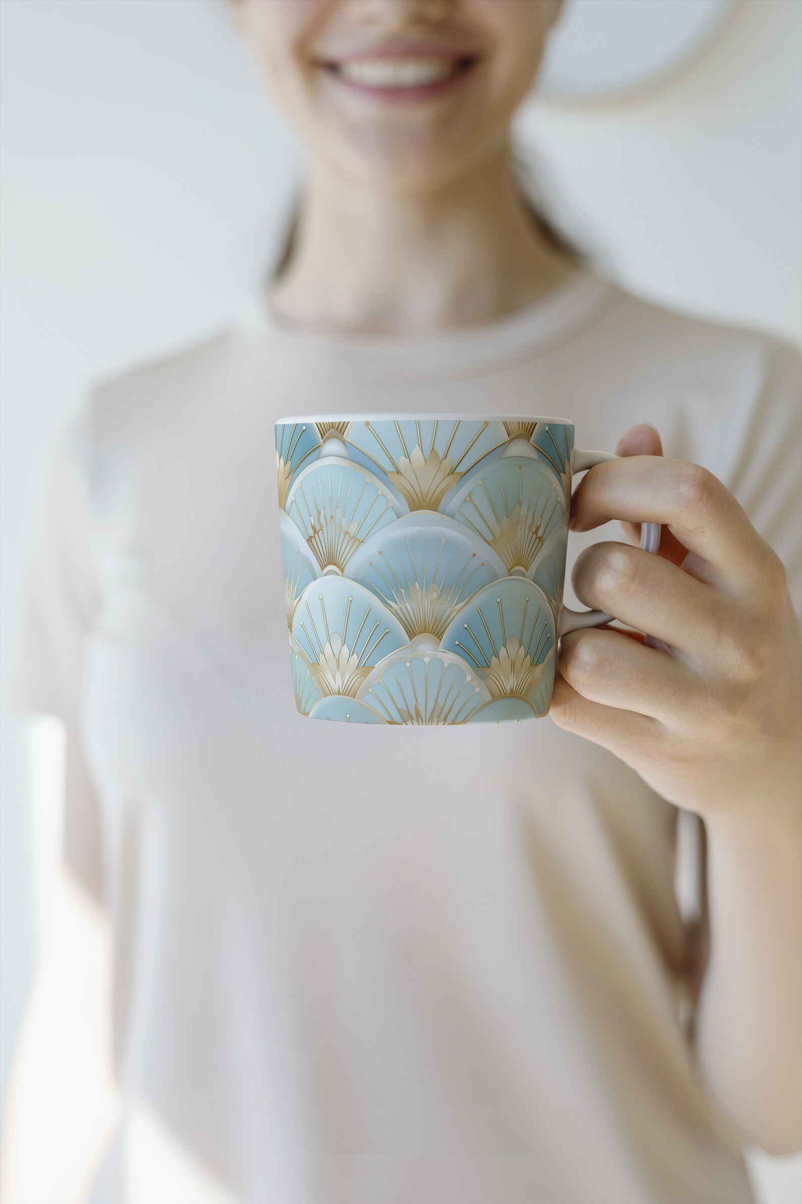 Art Deco Fan Pattern Pack Luxurious Vintage Backdrop With Scalloped ...