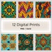Vibrant Ankara-inspired Afrocentric Design - 12 Vibrant African PNG ...