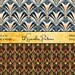 Vintage Glamour Art Deco Digital Patterns Pack Luxurious Gatsby Style ...