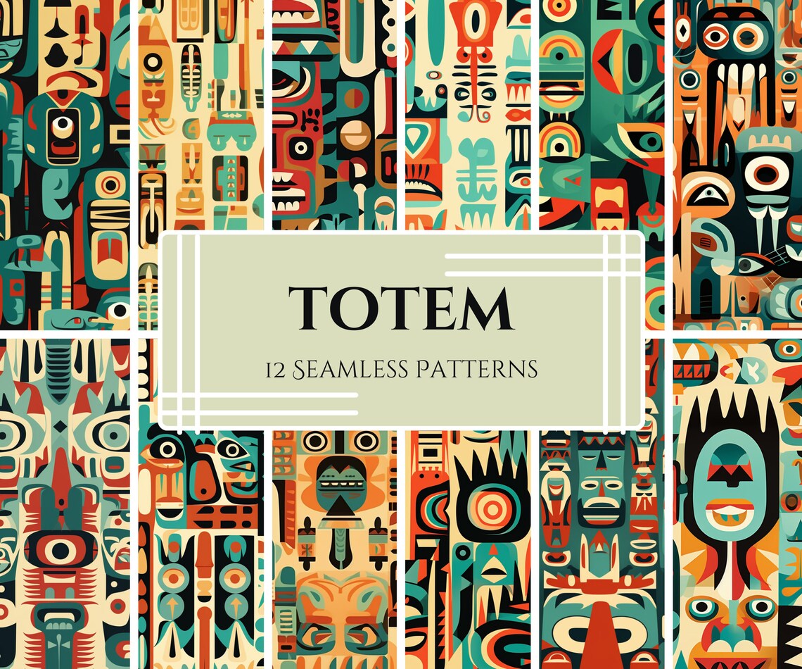 Indigenous Totem Pole Meets Picasso - 12 Cubist-tribal Patterns in PNG ...