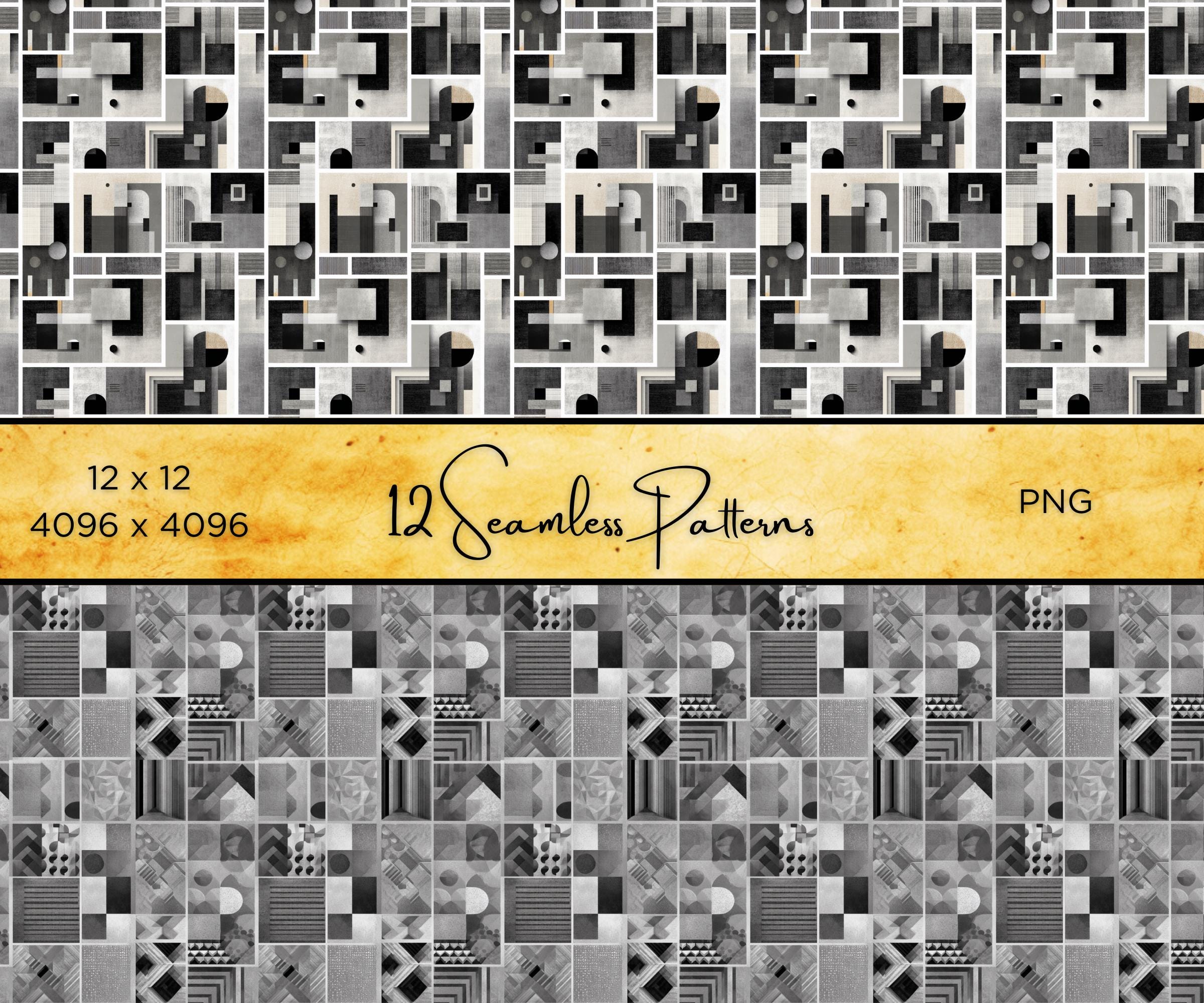 Soviet-inspired Geometric Patterns: Brutalist PNG Textures (digital ...
