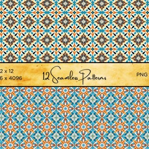 Arabesque Digital Patterns: North African/moroccan Mosaic Tiles ...