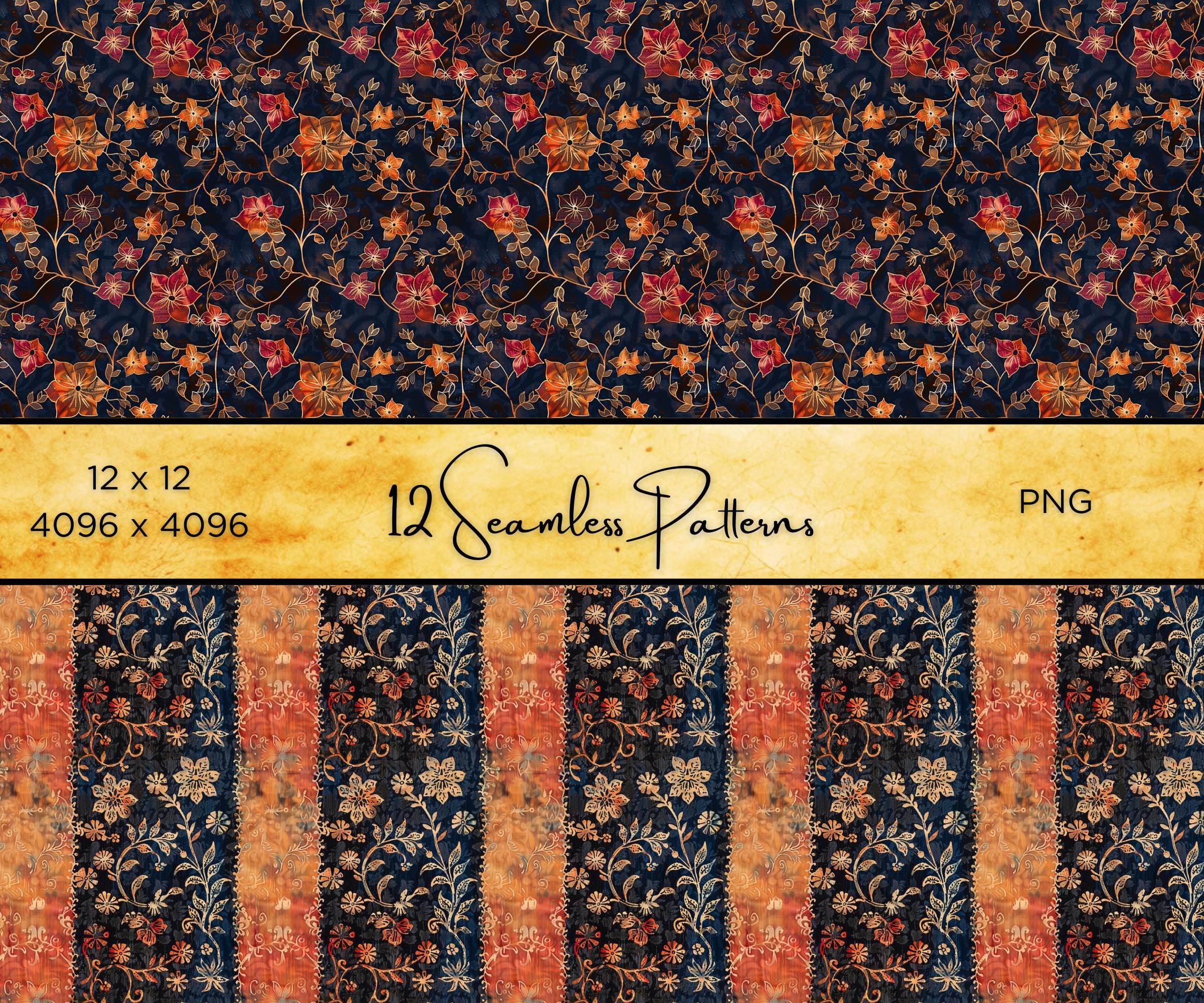 Southeast Asian Batik Digital Pattern Pack - Wax-resist Technique ...