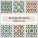 Arabesque Digital Patterns: North African/moroccan Mosaic Tiles ...