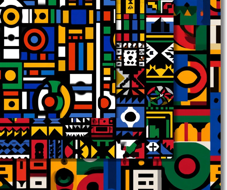 Ndebele Pattern Pack – 12 African Geometric Seamless Patterns in PNG ...