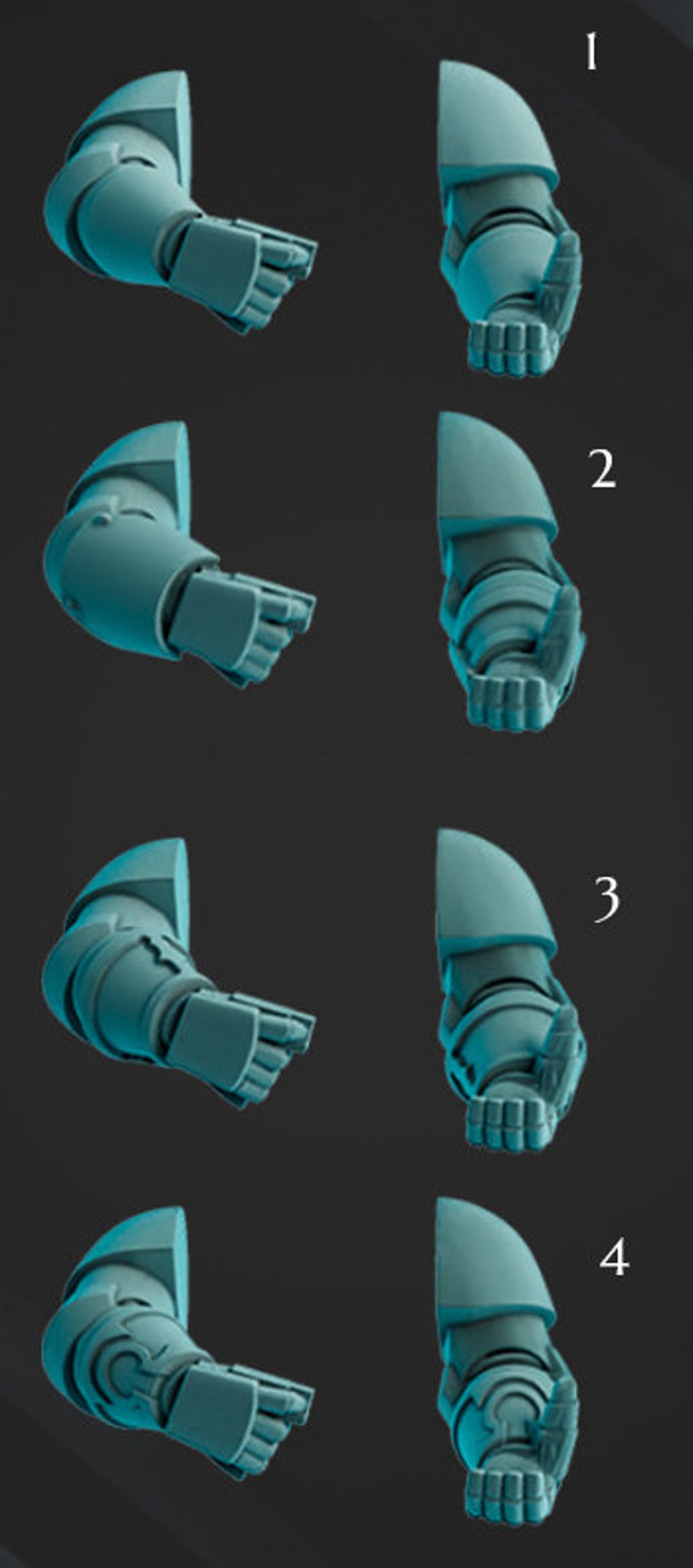 Grimdark Bits - 5x Pairs of Scylla Arms (guns) - Etsy