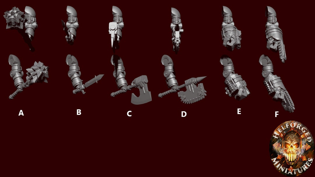 Heresy Bits 2x Satyr-9 Terminator Melee Weapons - Etsy