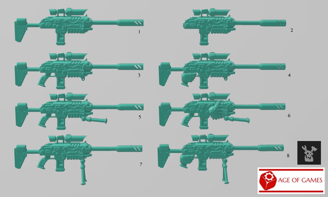 Grimdark Bits - 5x Scylla Sniper Rifles - Etsy