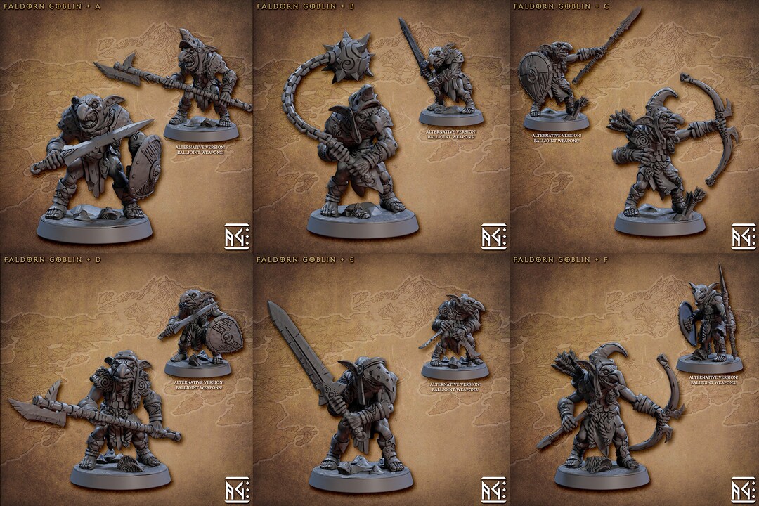 X12 Faldorn Goblin Warriors - Etsy