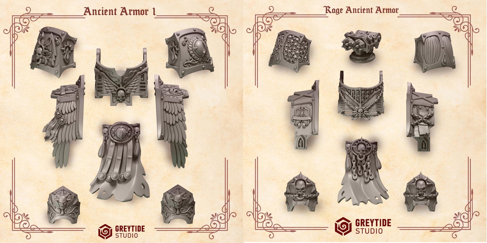 Crimson Lords - Ancient Armor (two Sets Available) - Etsy