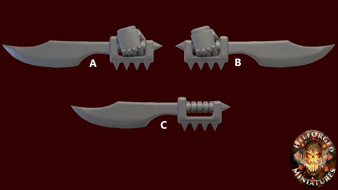 Heresy Bits - 5x Xiphos Trench Blades - Etsy UK