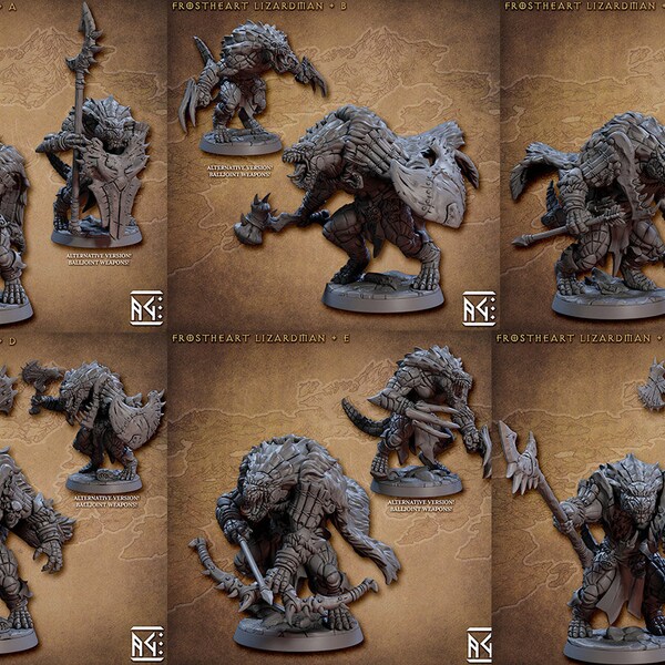 Lizardmen Miniature - Etsy