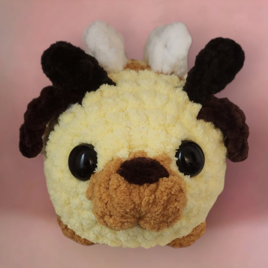 Bumblebee Pug - Pupbee - Amigurumi - Stuffed Animal - Plushie - Crochet ...