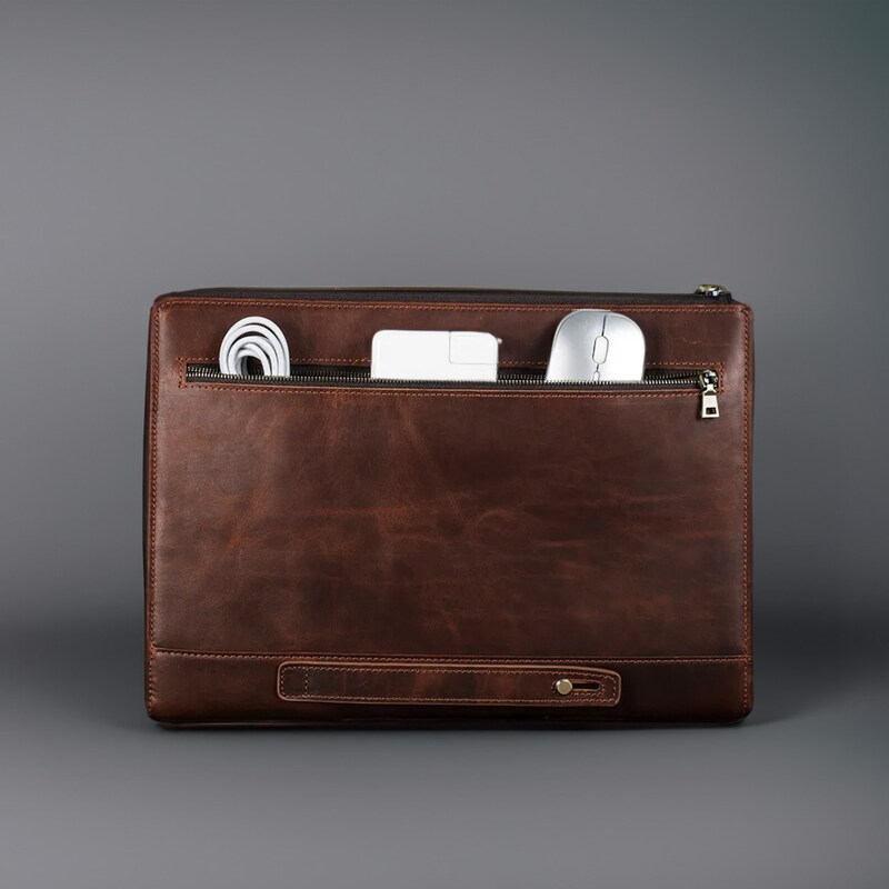 Leather Zipper Case - Etsy