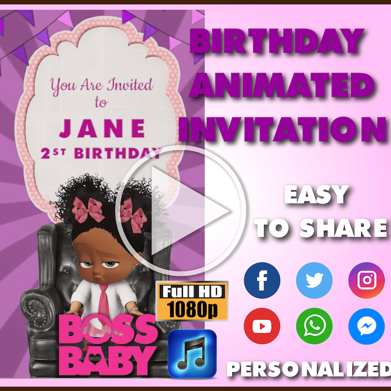 Boss Baby Invitation - Etsy