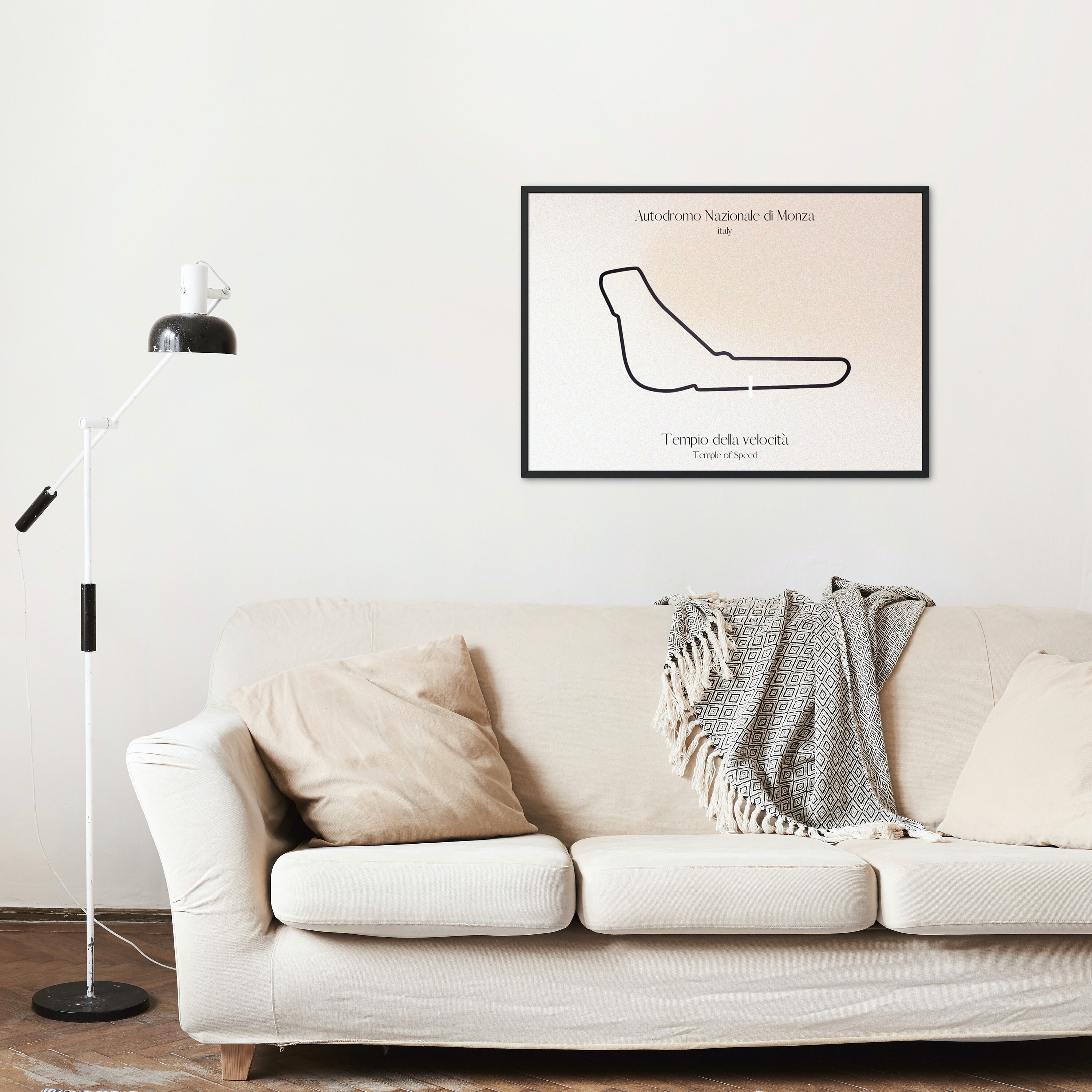 Monza Racing Circuit Poster | F1 Poster | Race Track Poster | A3 Poster ...
