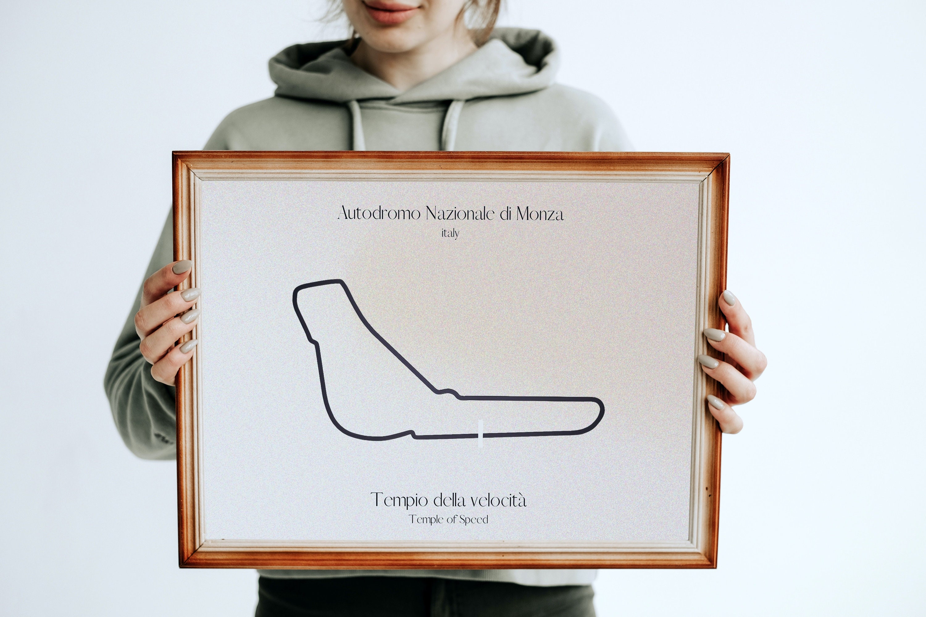 Monza Racing Circuit Poster | F1 Poster | Race Track Poster | A3 Poster ...