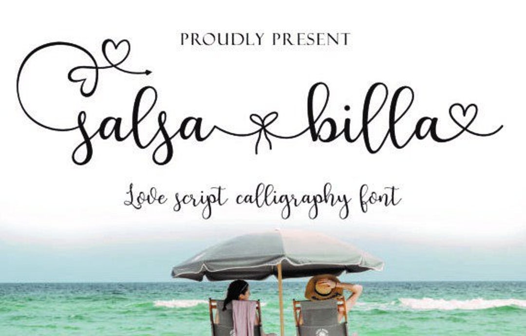 Salsa Billa Font, Handwritten Font, Calligraphy Font, Thin Font, Modern ...