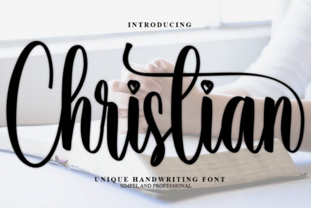 Christian Font, Casual Font, Script Font, Handwritten Font, Signature ...