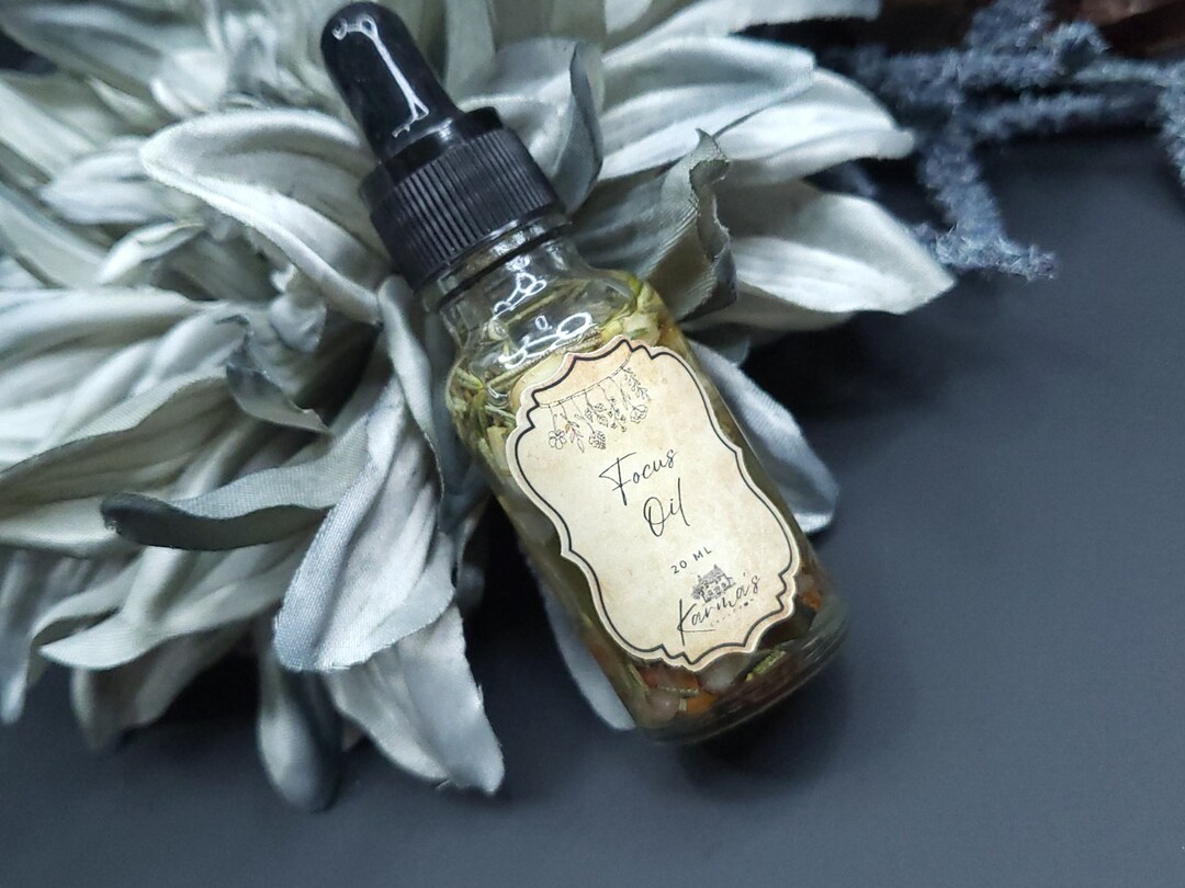 Focus Oil, Ritual Oil, Focus Ritual, Focus Spell, Spell Oil, Herbal ...