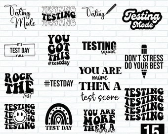 Testing Svg Bundle, Testing Testing 1 2 3, Test Day Svg, Testing Svg ...
