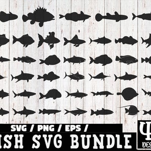 Fish SVG Bundle, Fish SVG, Fish Vector, Tropical Fish Svg, Fish ...