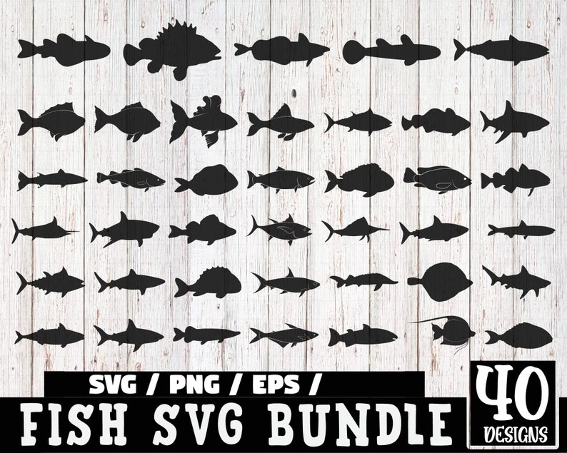 Fish SVG Bundle Fish SVG Fish Vector Tropical Fish Svg - Etsy