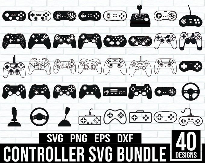 Game Controller SVG Bundle, Game Controller PNG Bundle, Game Controller ...