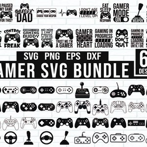 Gamer SVG Bundle, Funny Gamer Sayings Svg, Gamer Quotes Svg, Video ...