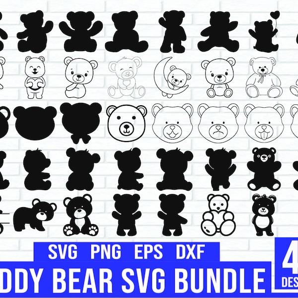 Bear Face Svg - Etsy