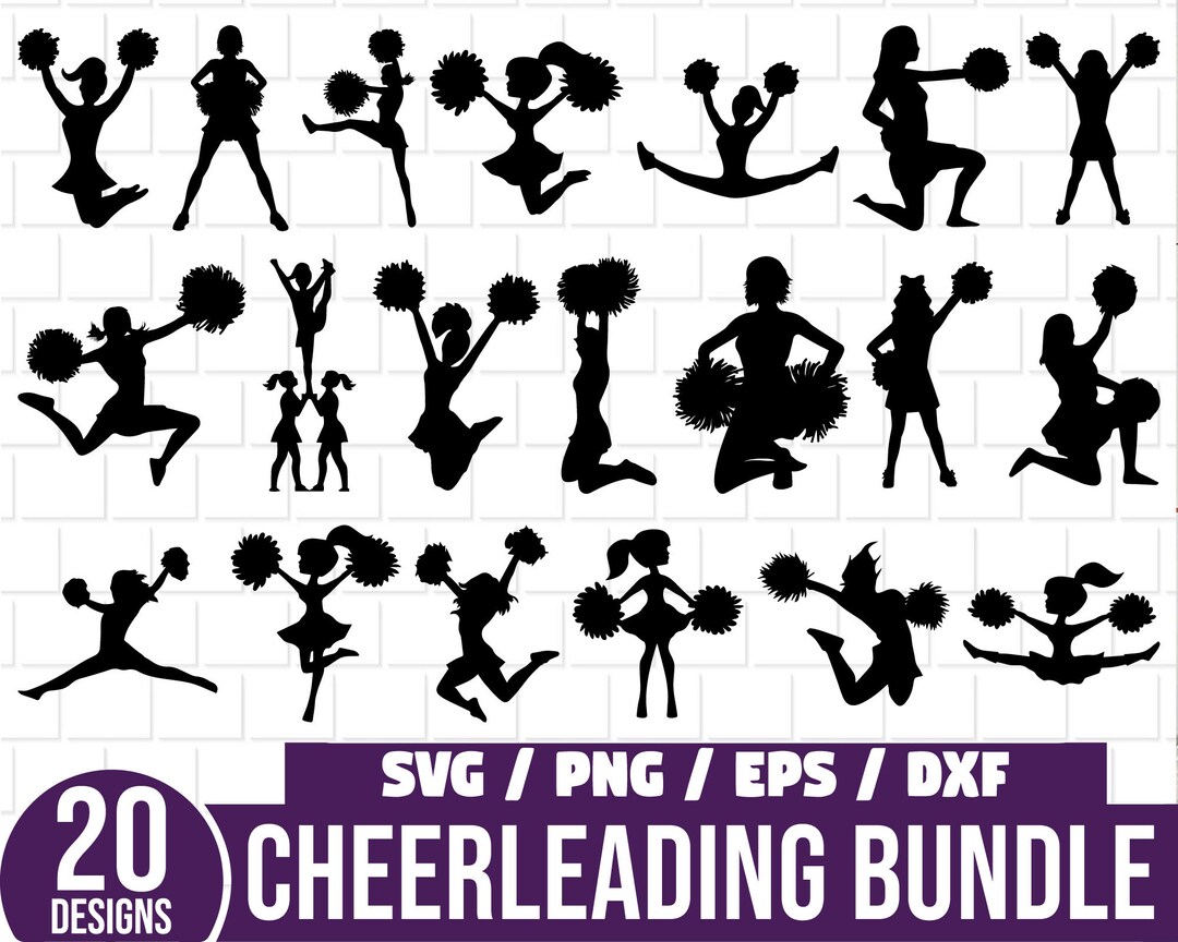 Cheerleader Svg Bundle, Cheer Svg, Cheerleading Svg, Cheer Shirt Svg ...