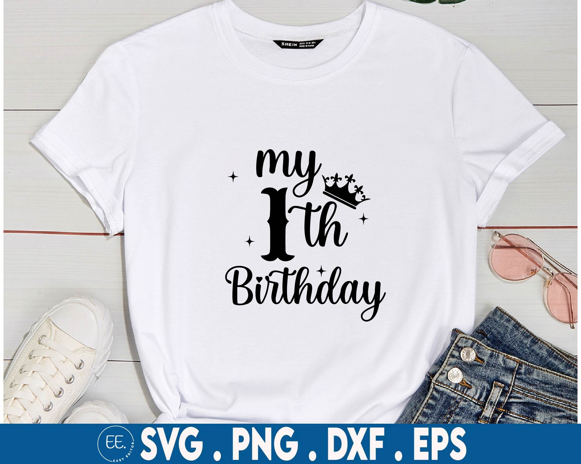 1st Birthday SVG First Birthday Girl SVG Cricut Cut File - Etsy