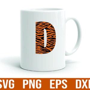 Tiger Font Svg, Tiger Alphabet Svg, Tiger Print Letters Svg, Atoz Tiger ...