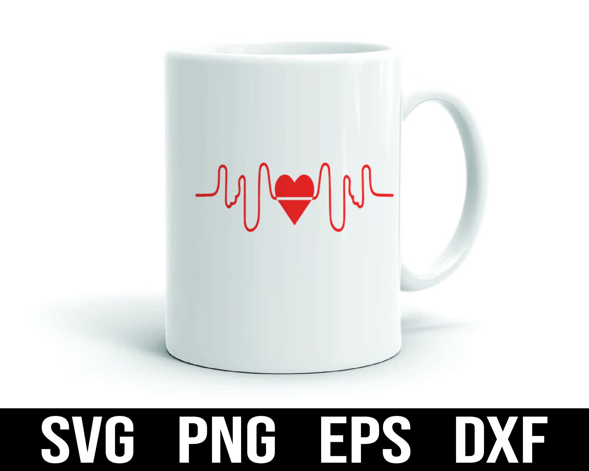 Heartbeat Svg Bundle Valentines Day Heart Beat Svg - Etsy