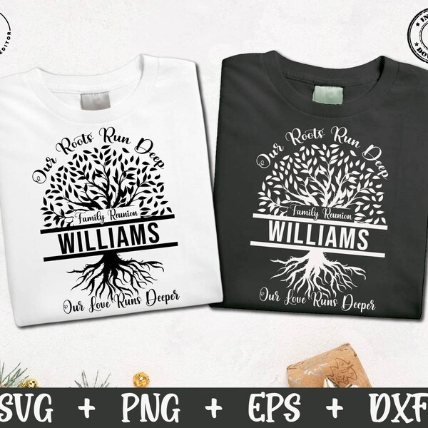 Our Roots Run Deep but Our Love Runs Deeper Family Tree Svg - Etsy