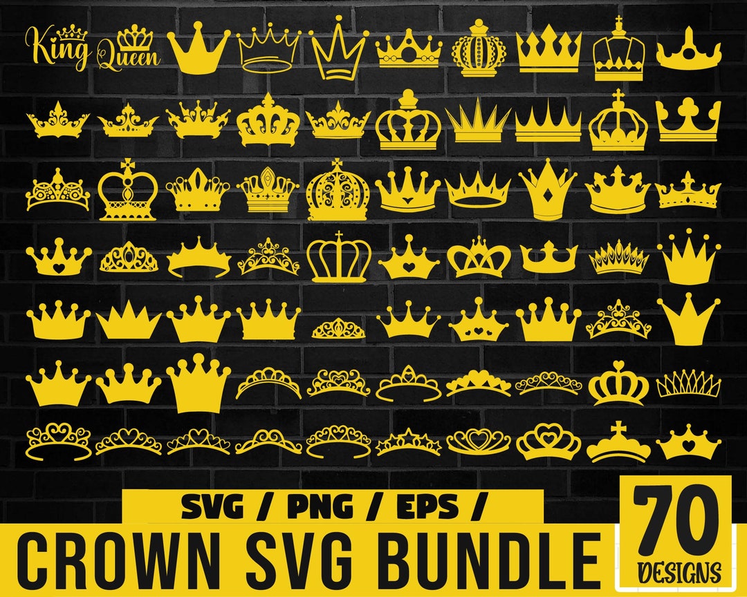 Crown SVG Bundle, Crown Svg, Tiara Svg, Queen Tiara Svg, Crown ...