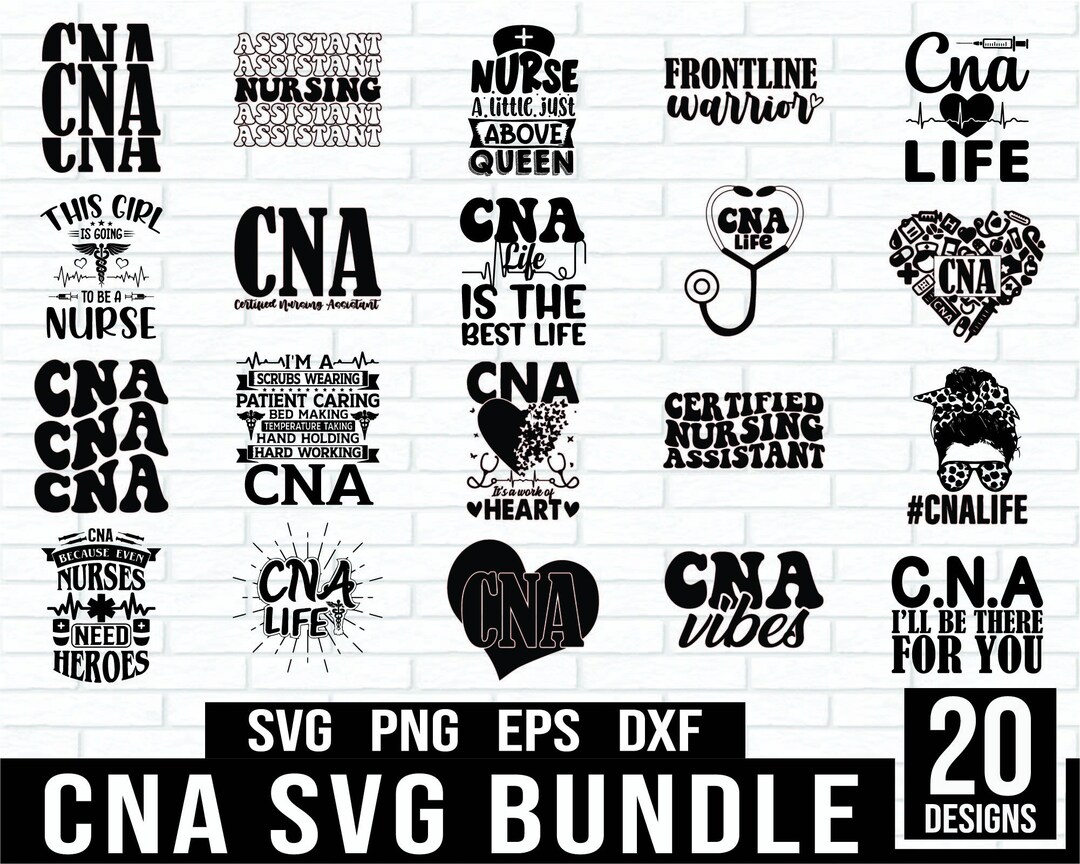 Cna Svg Bundle, Nurse Assistant Svg, Certified Nursing Assistant Svg ...
