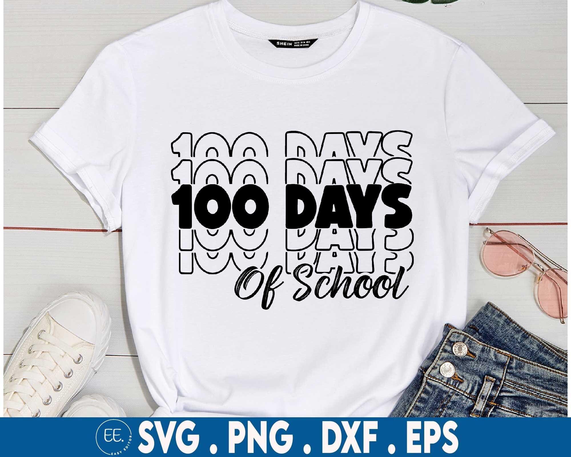 100 Days of School SVG 100 Days Svg 100th Day of School SVG - Etsy