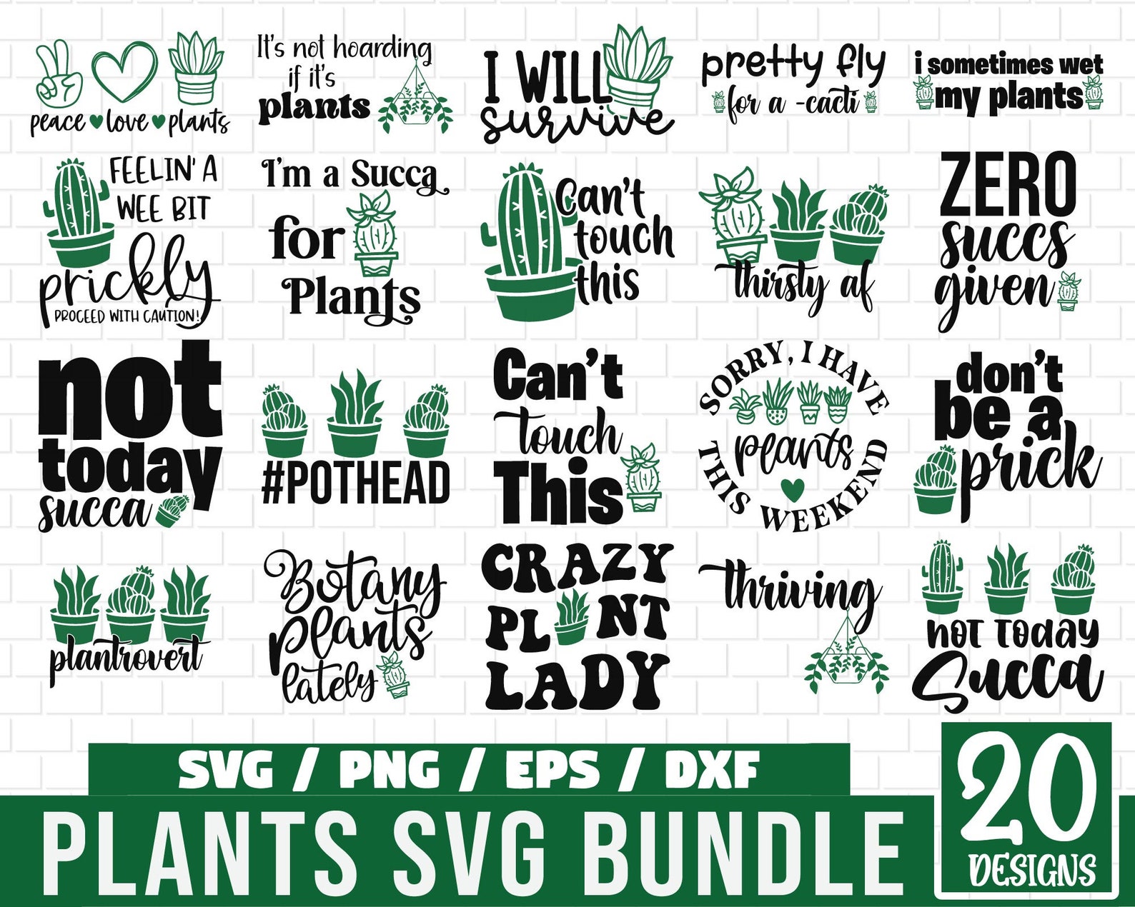 Plant Svg Bundle Plant Lover SVG Bundle Plant Svg Plant - Etsy