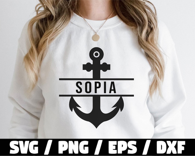 Anchor SVG Bundle Split Anchor Rope SVG Anchor Frame SVG - Etsy