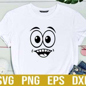 Mug Face Svg Bundle, Cartoon Emotion Faces SVG Bundle, Kawaii Face SVG ...