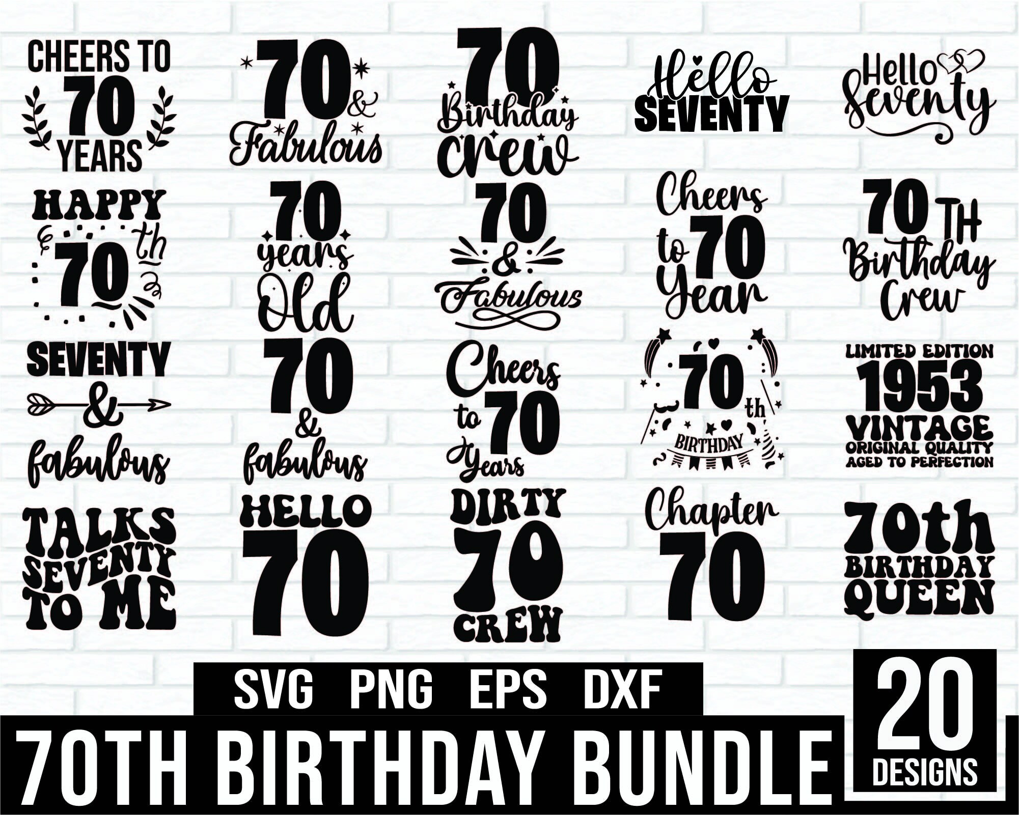 70th Birthday Svg Happy Birthday Svg Birthday Shirt Svg - Etsy Australia